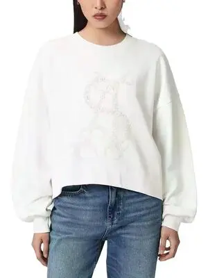 ALLSAINTS Bead-embellished Sweatshirt White