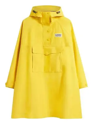 GANNI X Hunter Poncho Yellow