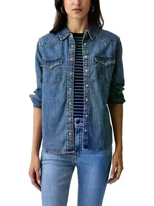 LEVI'S Heritage Western-style Denim Shirt - Blue