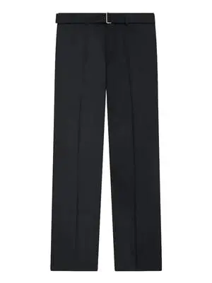 LARDINI Flat-front Straight-leg Trousers