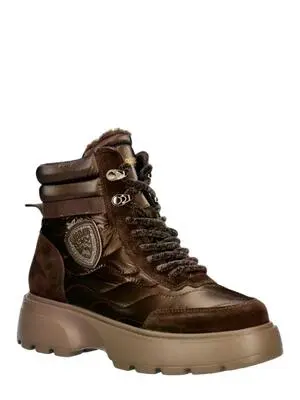 BLAUER. Blanca Quilted Boots - Brown