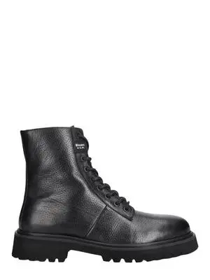 BLAUER. Buxton Leather Boots - Black