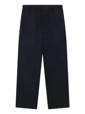 LARDINI Elasticated-waist Straight-leg Trousers - Blue