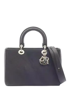 Dior 2010s Medium Lady D-sire Tote Bag Black