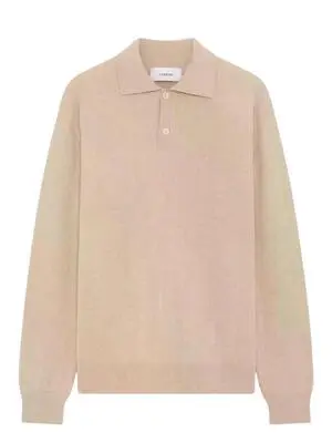 LARDINI Knitted Polo Shirt - Neutrals
