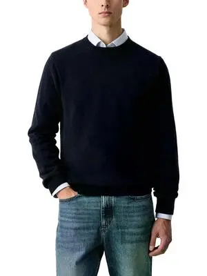 LINDBERGH Crew-neck Ribbed-trim Sweater - Blue