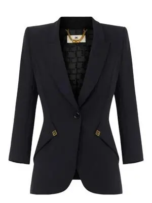 Elisabetta Franchi Single-breasted Fitted Blazer - No