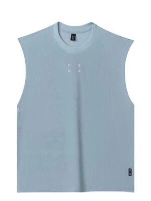 ASRV Towel Terry Cutoff Shirt - Light Sky