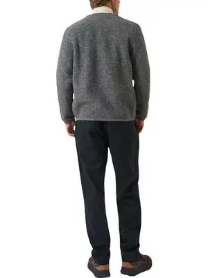 Universal Works Button-up Patch-pocket Cardigan - Grey