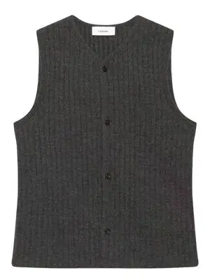LARDINI Knitted Vest - Grey