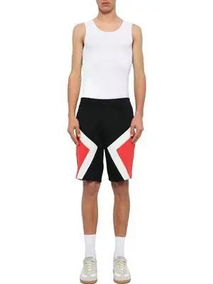 Neil Barrett Colour-block Knit Shorts - Black