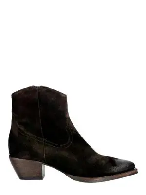 BILLI BI Distressed-effect Western-style Boots - Brown