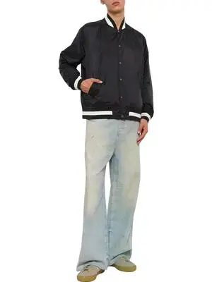 Taion Non Down Basic Stadium Reversible Jacket - Black