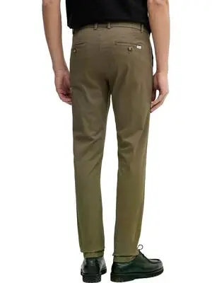 LINDBERGH Button-up Chino Trousers - Brown