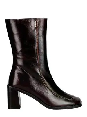 BILLI BI Square-toe Ankle Boots - Brown