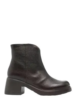 WONDERS Grained Leather Ankle Boots