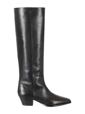 AeydĒ Medea Pointed-toe Knee-high Boots Black