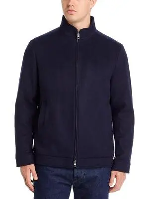 Peter Millar Crown Flex Merino Wool Bomber Jacket - Navy