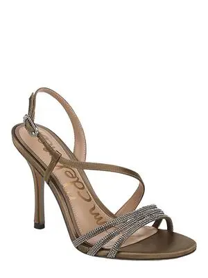 Sam Edelman Charli Glam Stiletto Sandals - Dark Silver