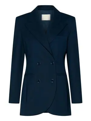 Marella Double-breasted Blazer - Navy