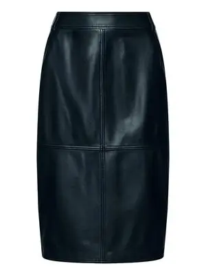 MARELLA Leather Panelled Skirt