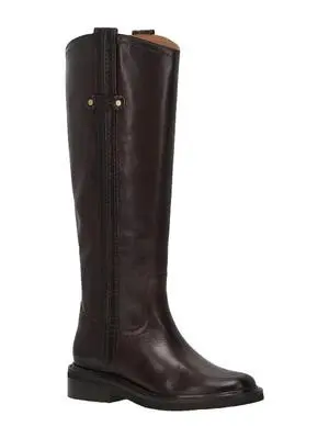 THE FRYE COMPANY Phoebe Leather Tall Boot - Chocolate