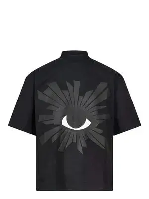 HOUSE OF ERRORS All-seeing Eye-patch High-neck T-shirt - Black