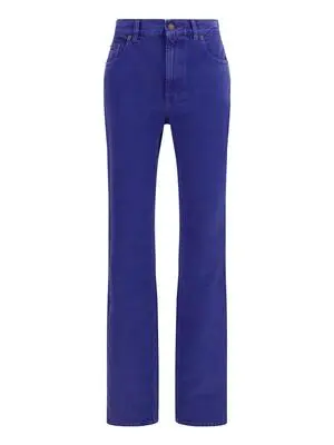 Chloé Cotton Denim Pants Blue