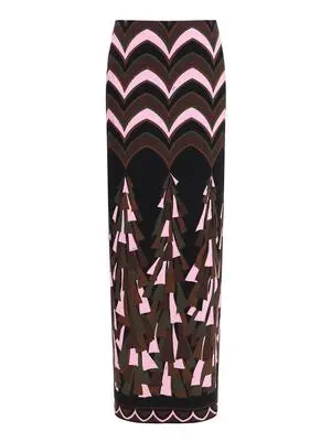 Emilio Pucci Fitted Long Skirt Multicolour