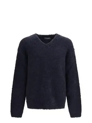Dolce & Gabbana Alpaca Blend Pullover - Blue