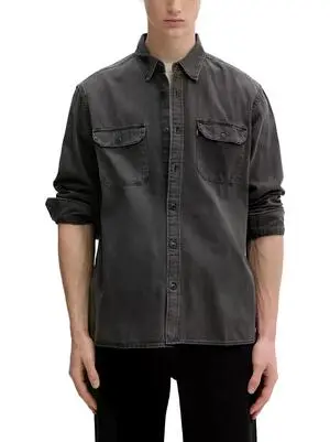 LEVI'S Button-up Denim Shirt - Grey