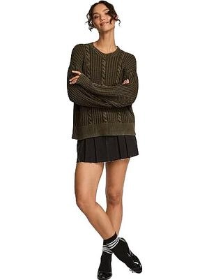 Pink Not Your Boyfriend’s Boxy Sweater Green