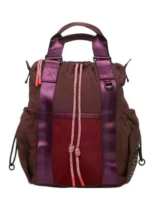 Desigual Drawstring Mesh-panel Backpack Brown