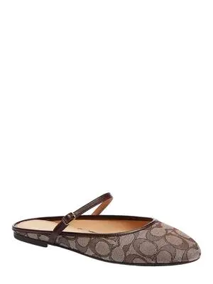 COACH OUTLET Ballet Mule In Signature Jacquard - Oak/maple