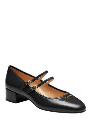 COACH OUTLET Double Buckle Block Heel Mary Jane