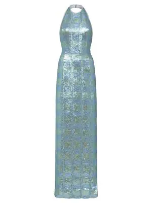 MARKARIAN Nerine Gingham Sequin Gown - Multi