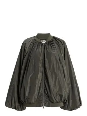 AGOLDE Raffi Nylon Bomber Jacket - Green