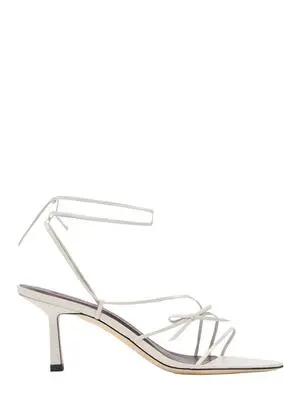 Studio Amelia Solstice 70 Leather Sandals - Light Grey