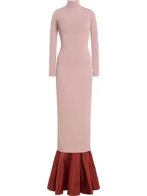 Burc Akyol Exclusive Falbala Knit Maxi Dress - Pink