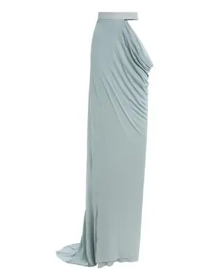Burc Akyol Caryatid Jersey Maxi Skirt - Blue