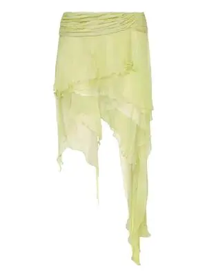 STOLEN STORES Fairy Ruffled Asymmetric Mini Skirt