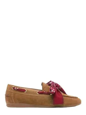 TORAL SHOES Nahua Suede Bandana Loafers