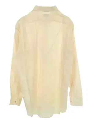Hermès 2010s H Embroidery Long-sleeve Shirt - Neutrals