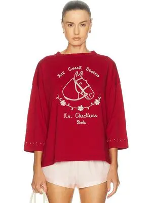 BODE Stables Long Sleeve Tee - Red
