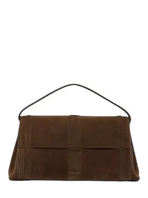 DEMELLIER Florence Small Suede Shoulder Bag - Brown