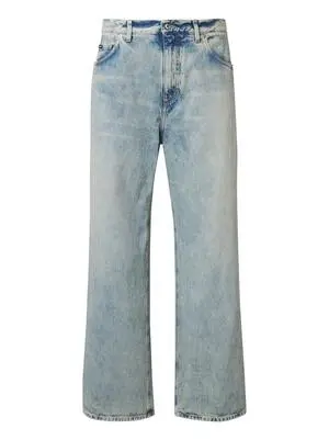 Dolce & Gabbana Faded Wide-leg Jeans - Blue