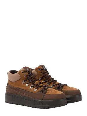Bogner Antwerp Leather And Suede Lace-up Boots - Brown