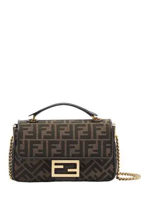 Fendi Baguette® Mini Ff Zucca Shoulder Bag - Brown