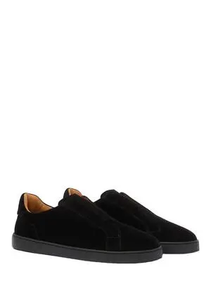 Magnanni Canelo Slip Suede Sneakers - Black
