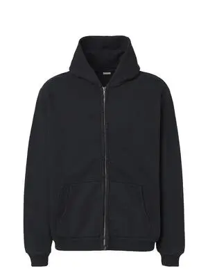 A.PRESSE Cotton Jersey Hoodie - Black